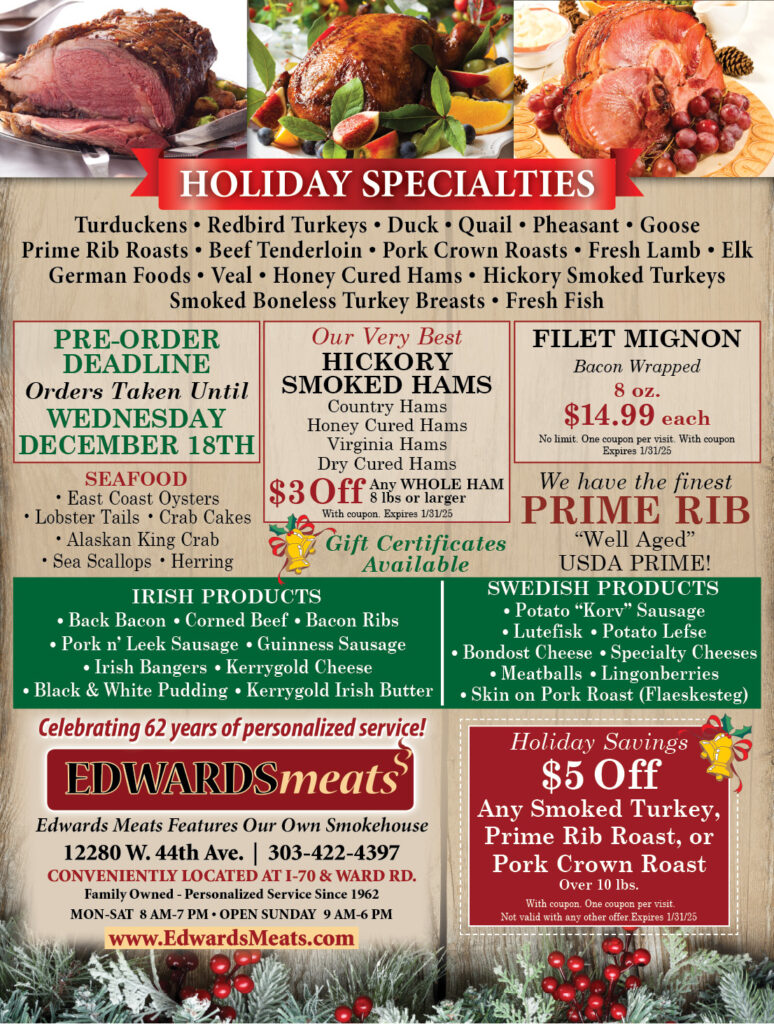 Welcome to Our Current Specials! - Edward Meats