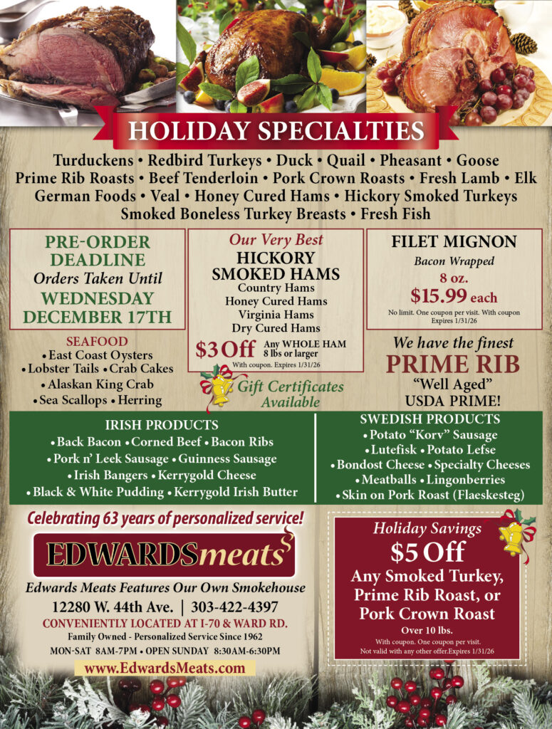 Welcome to Our Current Specials! - Edward Meats